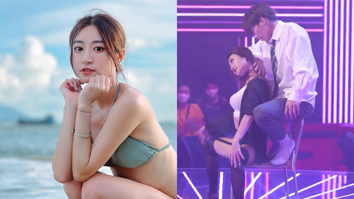 全城一叮｜TVB上位小花黃紫恩火辣黑絲身材驚人 Bra top上陣跳辣身舞