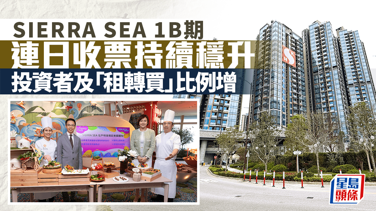 SIERRA SEA 1B期連日收票持續穩升 投資者及「租轉買」比例增