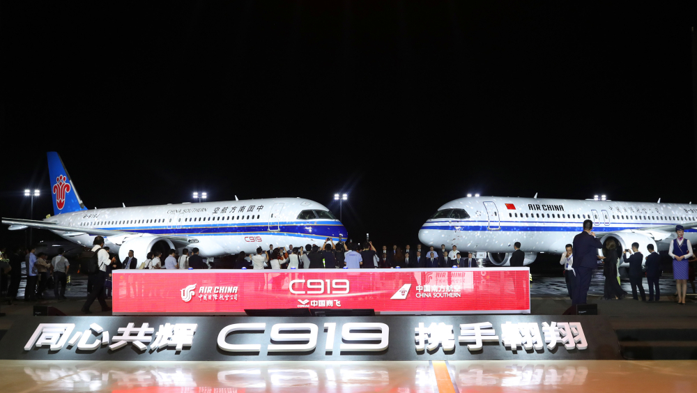 國產客機C919入列3大航空 預計2027年產能達150架