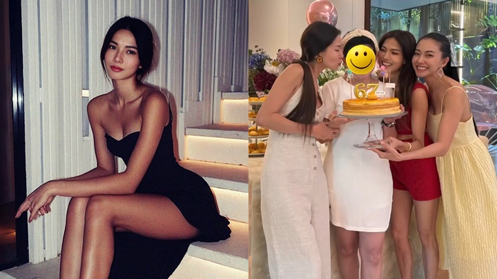 Rosanne@2R慶祝凍齡媽媽67歲生日 黃母保養得宜與三女兒似姊妹